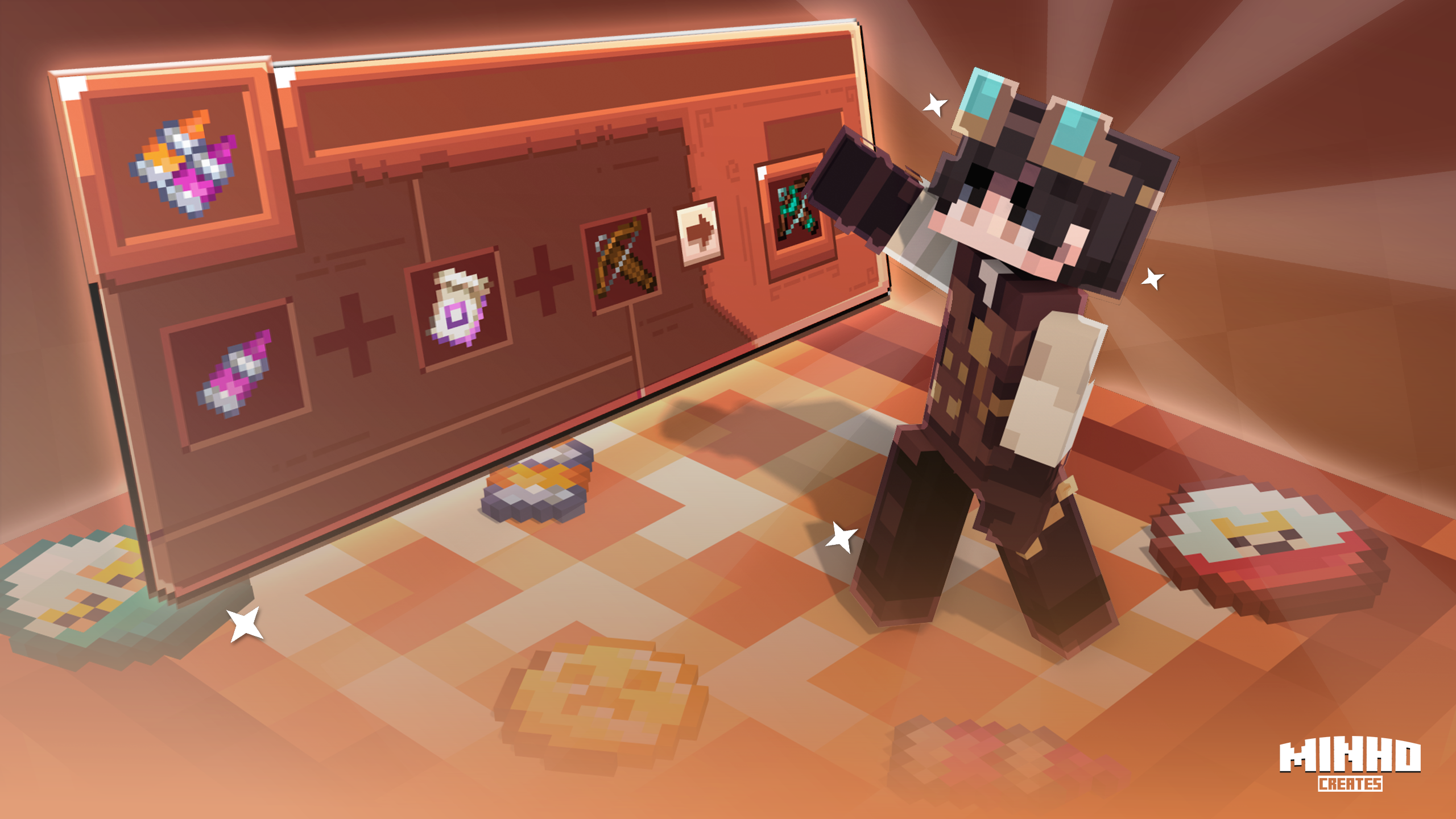 Retro Futurism - Sticker Pack + Nexo Configs Minecraft Texture Pack