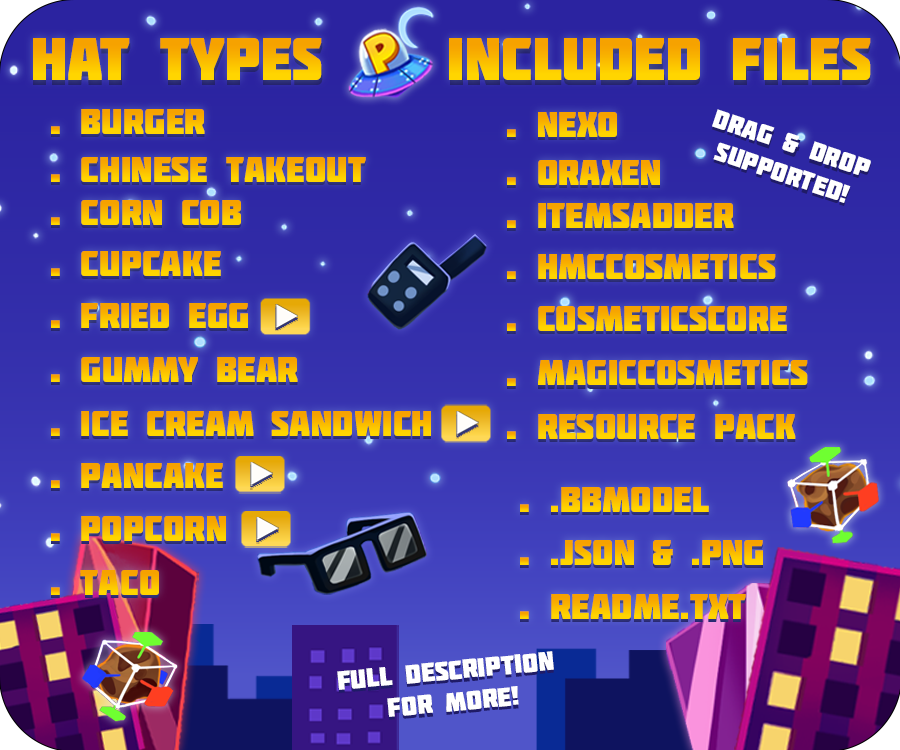 Food Hats - MCModels